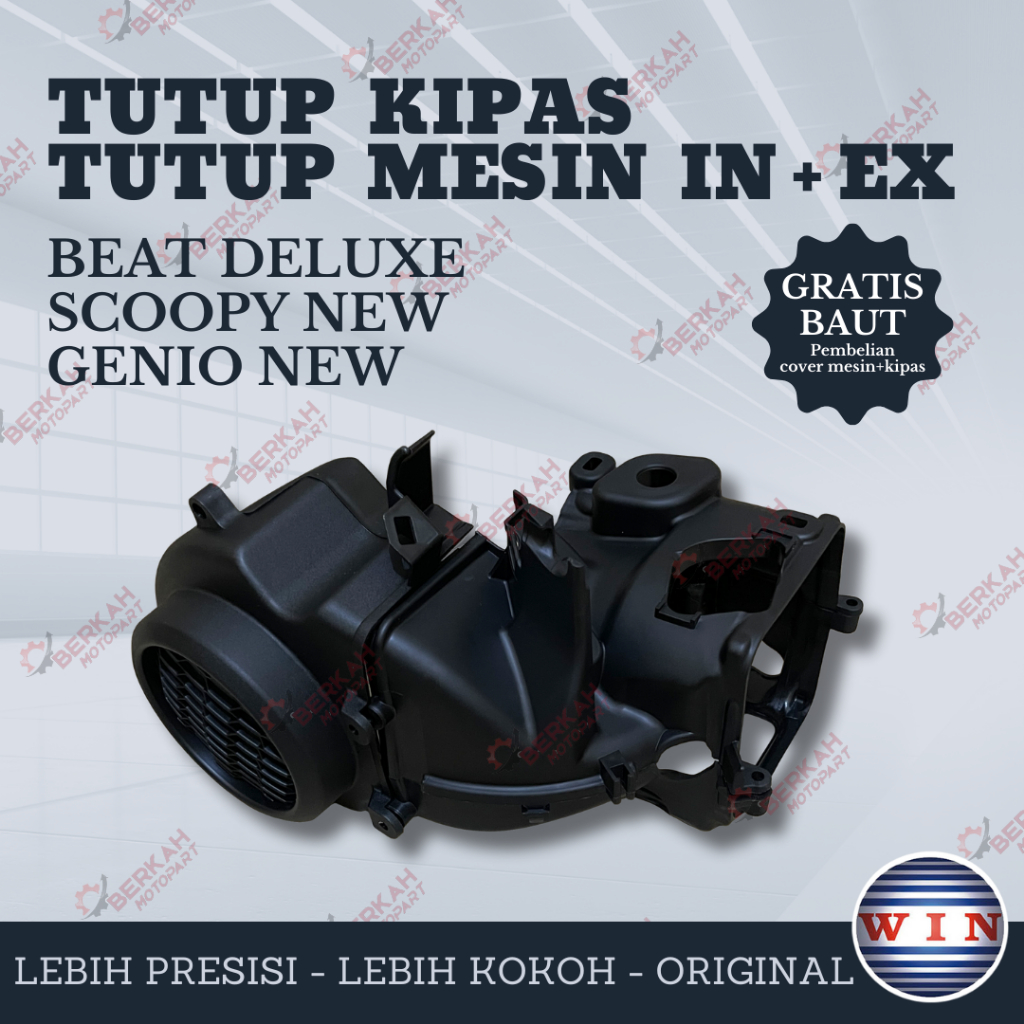 MESIN Cover Set Upper Lower In Ex Engine Fan Cover Honda Beat Led ...