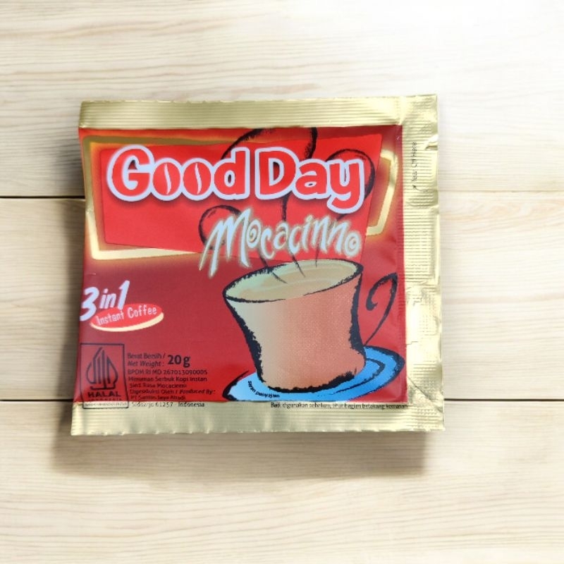 Good Day Coffee Mocacinno Sachet 20 gram Instant Coffee Retail 1 Sachet ...