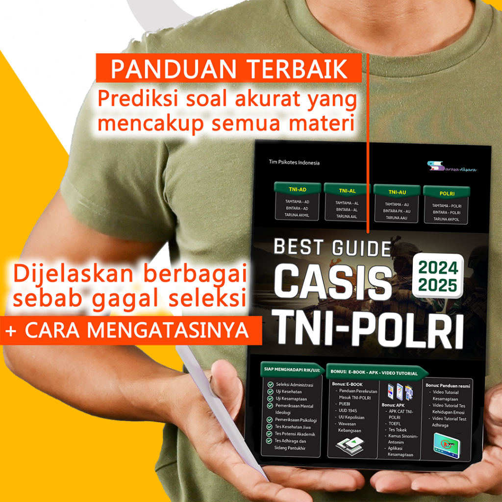 Tni POLRI TEST BOOK - 2024-2025 TNI POLRI PSYCHOTEST BOOK - TNI POLRI ...