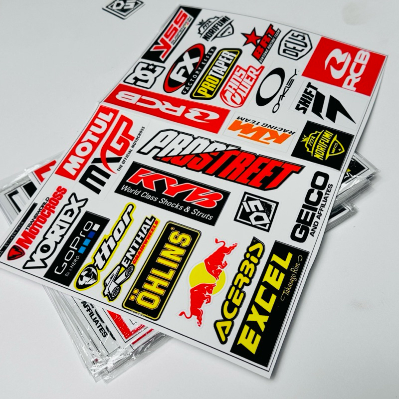MESIN Aa Sticker Pack – Racing Stickers / Racing Sponsor Package ...