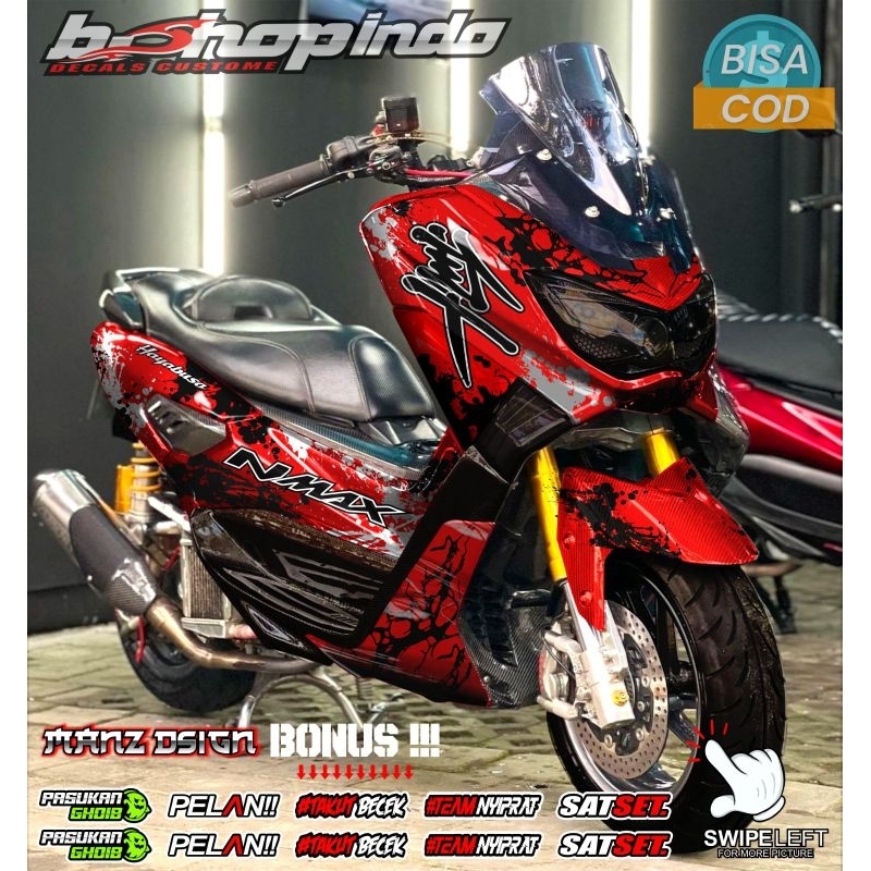 Yamaha Nmax Old\New Full Body Decal Hayabusa Motif Selected Colors and ...
