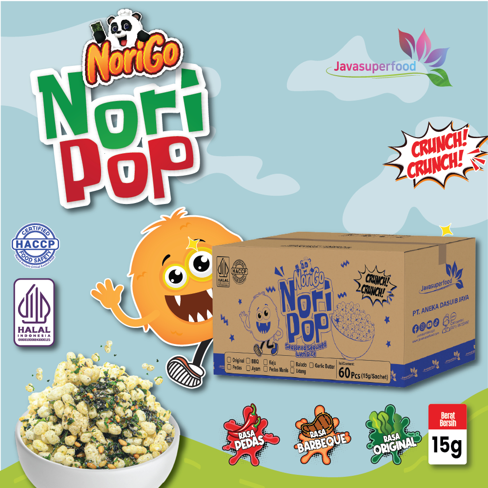 [HALAL] Norigo Nori Pop Seasoned Seaweed With Rice (1 DUS CONTAINS 5 ...