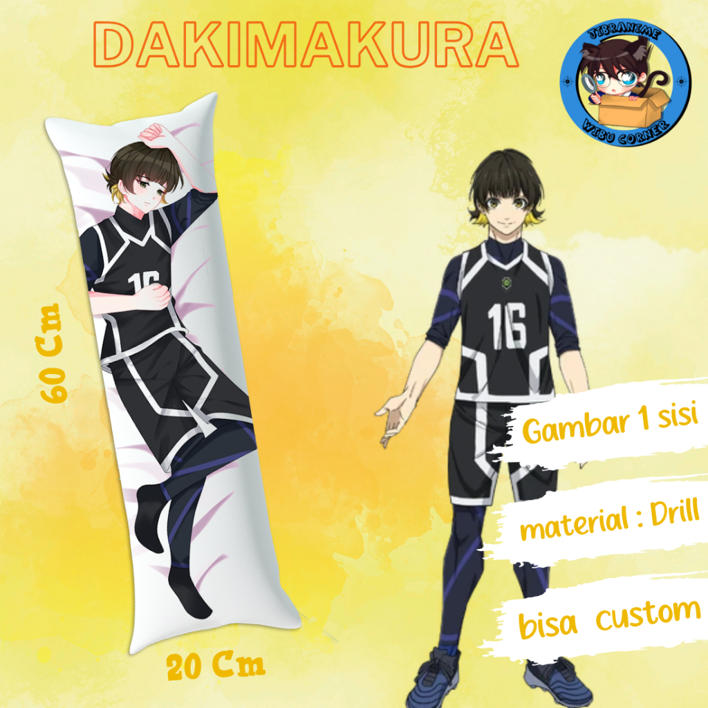 Dakimakura / Bachira BLUE LOCK bolster / size 20x60cm / contents ...