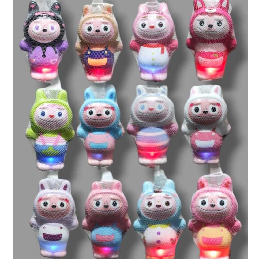 Squishy Led Cute Labubu Doll Squishy Led Light Squeeze | Shopee Philippines