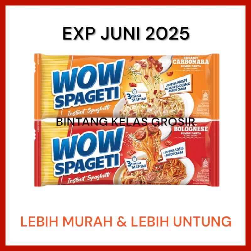 Wow SPAGETI INSTANT SPAGHETTI BOLOGNESE CARBONARA HALAL | Shopee Philippines
