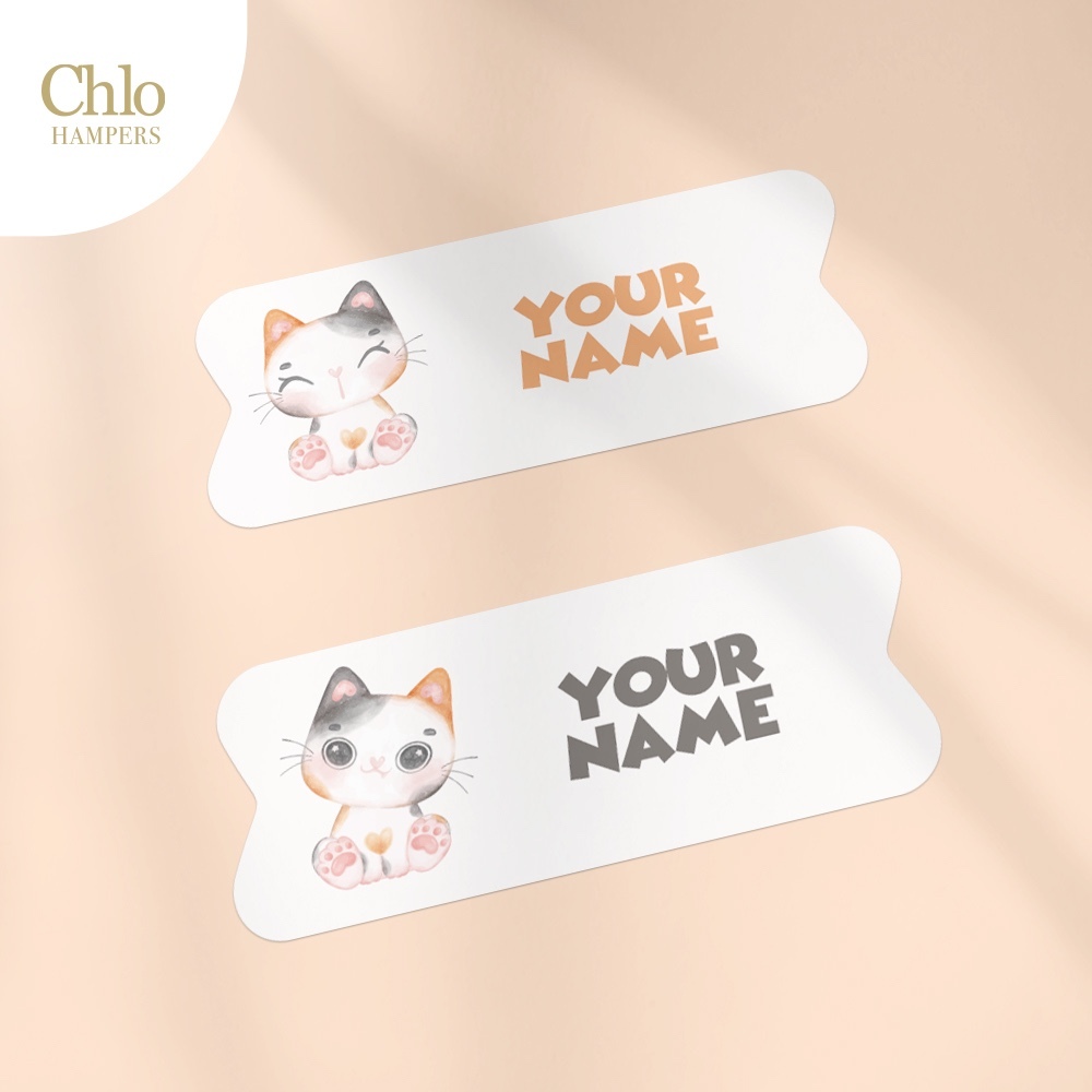 Custom Waterproof Cat Name Sticker (Kitten) | Shopee Philippines