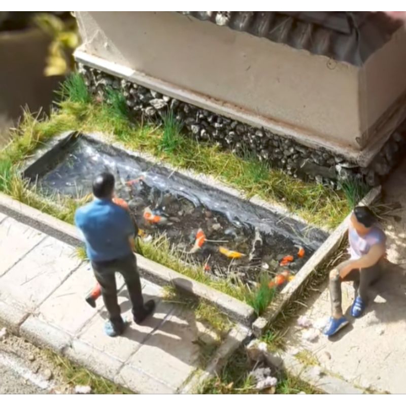 Miniature koi fish for fish pond model / diorama | Shopee Philippines