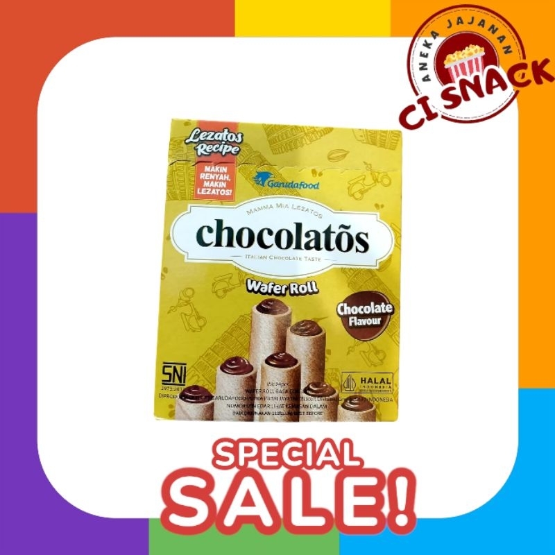 Gery CHOCOLATOS WAFER ROLL CHOCOLATE STICK 1 BOX CONTAINS 24PCS ...
