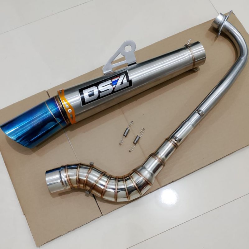 Muffler pipe 51mm open 1set DS.4 for Wave Rusi Xrm Smash Fury Raider j ...