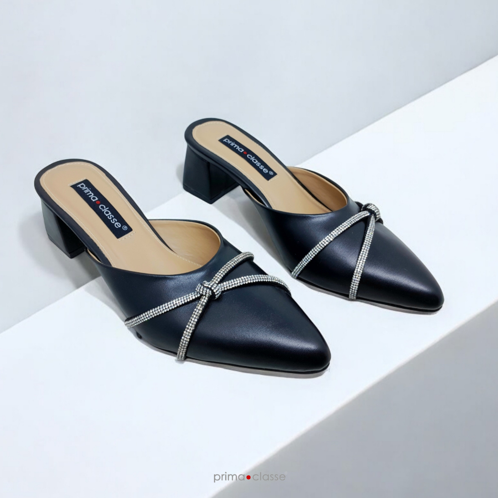 HITAM Clearance PRIMA CLASSE AS-14 - Women's Party Sandals Mule Heels ...