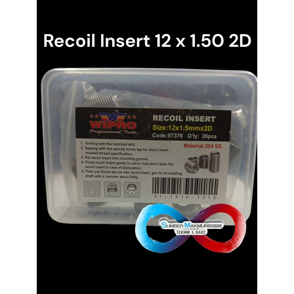 Box - Recoil Insert 12 x 1.5 x 2D Wipro (Contains 20 pcs) | Shopee ...