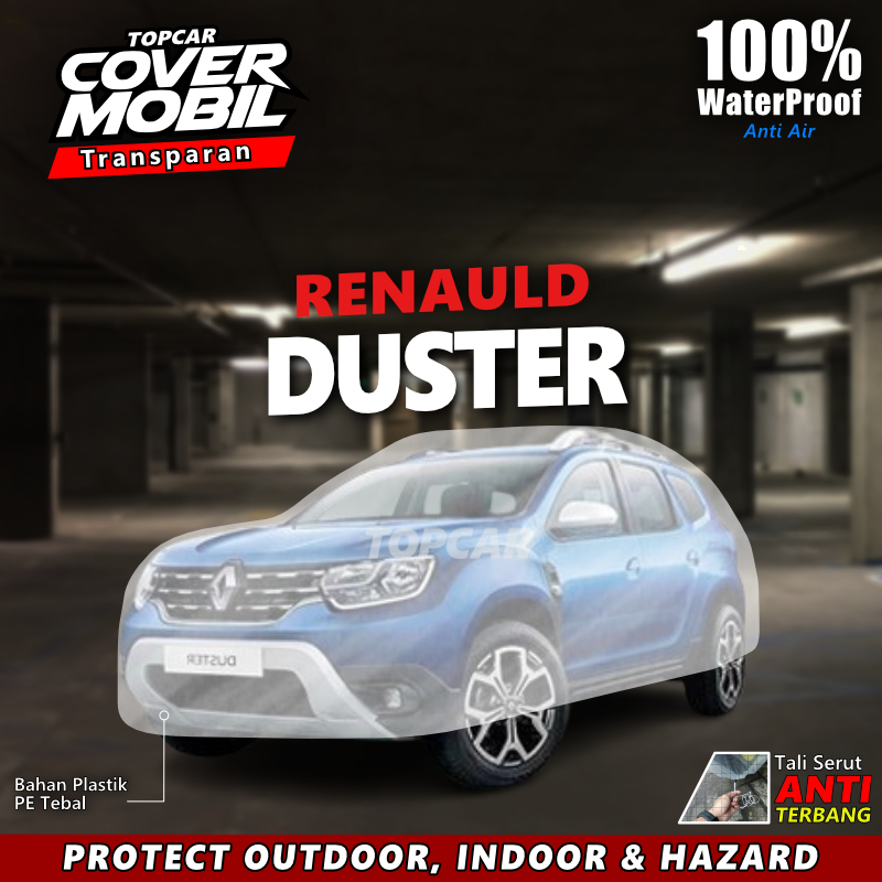 Topcar Waterproof Plastic Renault Duster Transparent Car Cover | Shopee ...