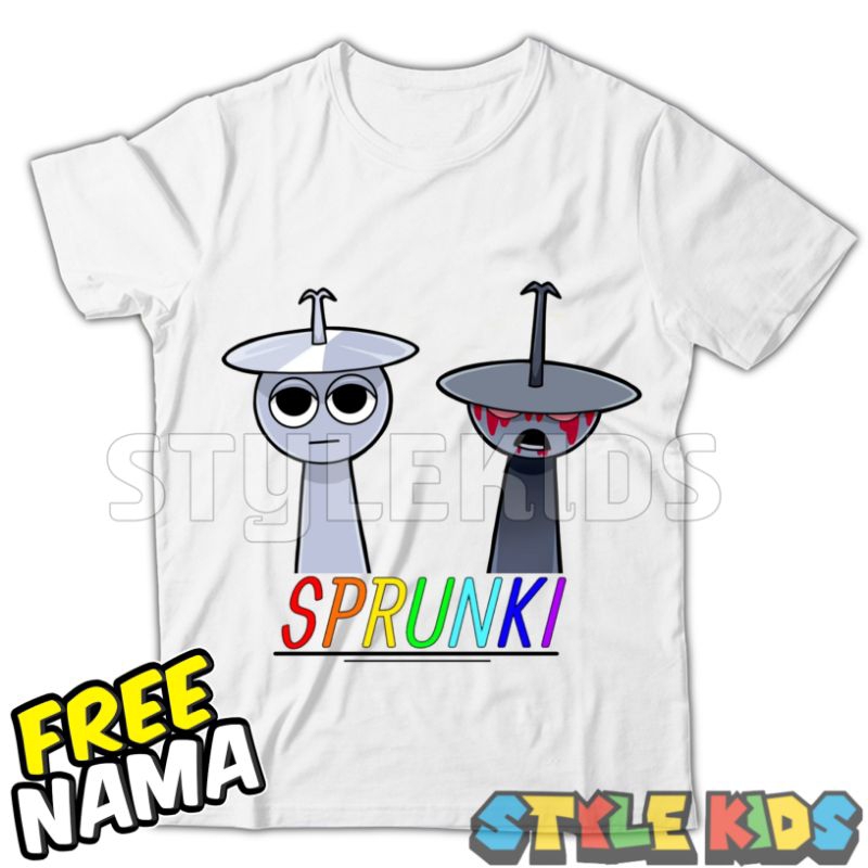 Free NAME Children's T-shirts Sprunki Logo Incredibox Children's ...
