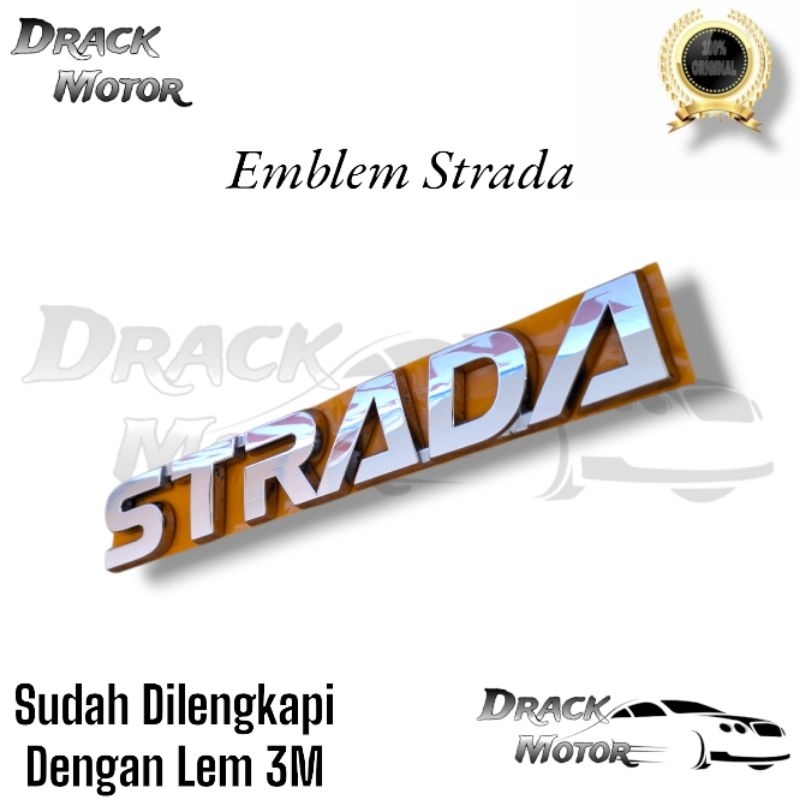 Original Mitsubishi Triton Strada Chrome Writing Emblem // Original ...