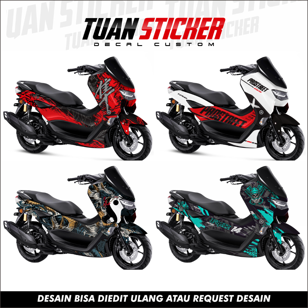 Nmax DECAL 2020 2021 2022 2023 FULL BLOCK NMAX FULL BODY STICKER MOTIF ...