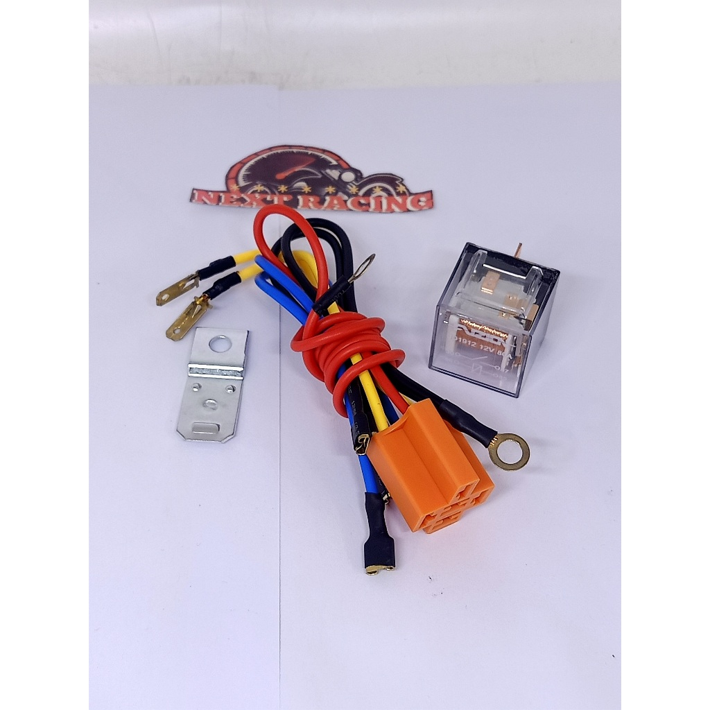 Horn relay socket cable set / cable + relay just install 12 volts for ...