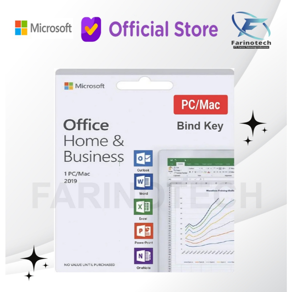 Ms Office 2019 Home Business PC/ Mac Bind Original License Key Lifetime ...