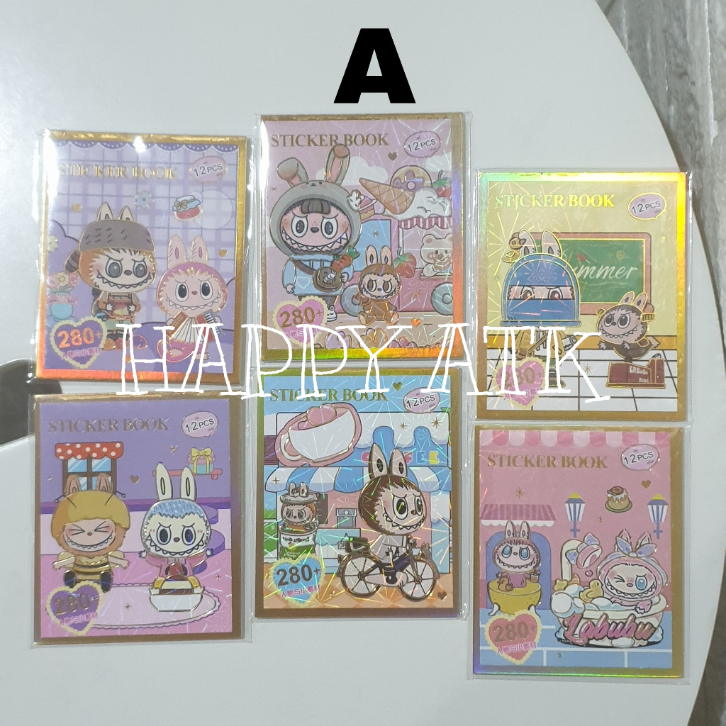 STICKER BOOK/ STICKER ALBUM / LABUBU STICKER THE MONSTER CUTE / JENNY ...