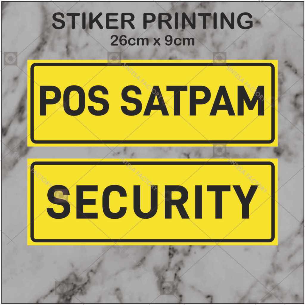 Security Guard / Security Post Sticker | Shopee Philippines
