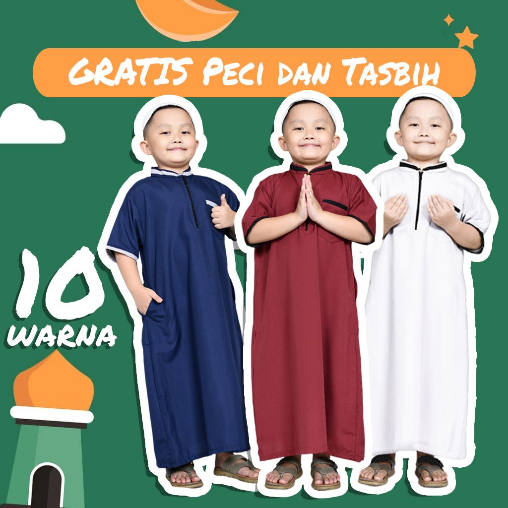Bilal Boys' Robes 1-12 Years Contemporary Gamis Clothes FREE PECI AND ...