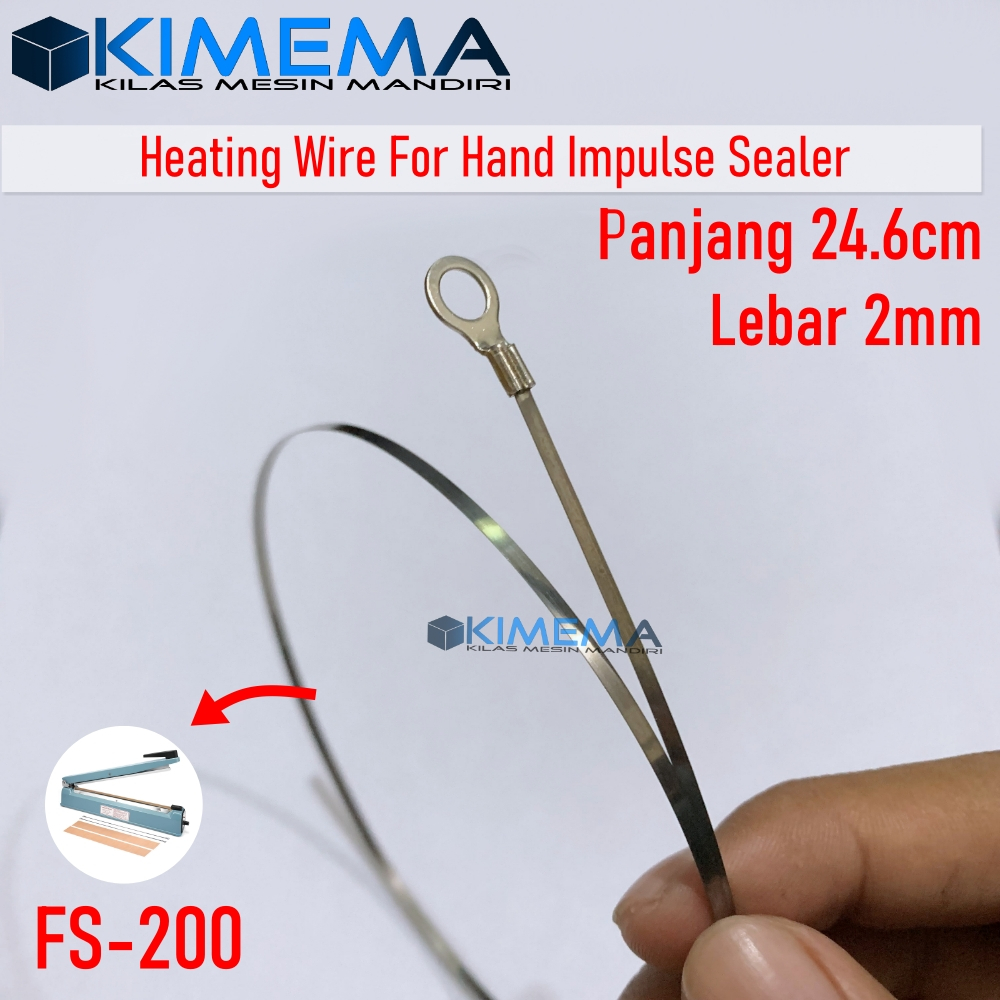 FS-200 2mm Element Heating Wire Hand Impulse Sealer Heating Wire Plate ...