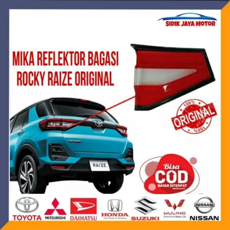 Mika Raize and Rocky Trunk Lights Original Mika REFLECTOR Toyota Raize ...