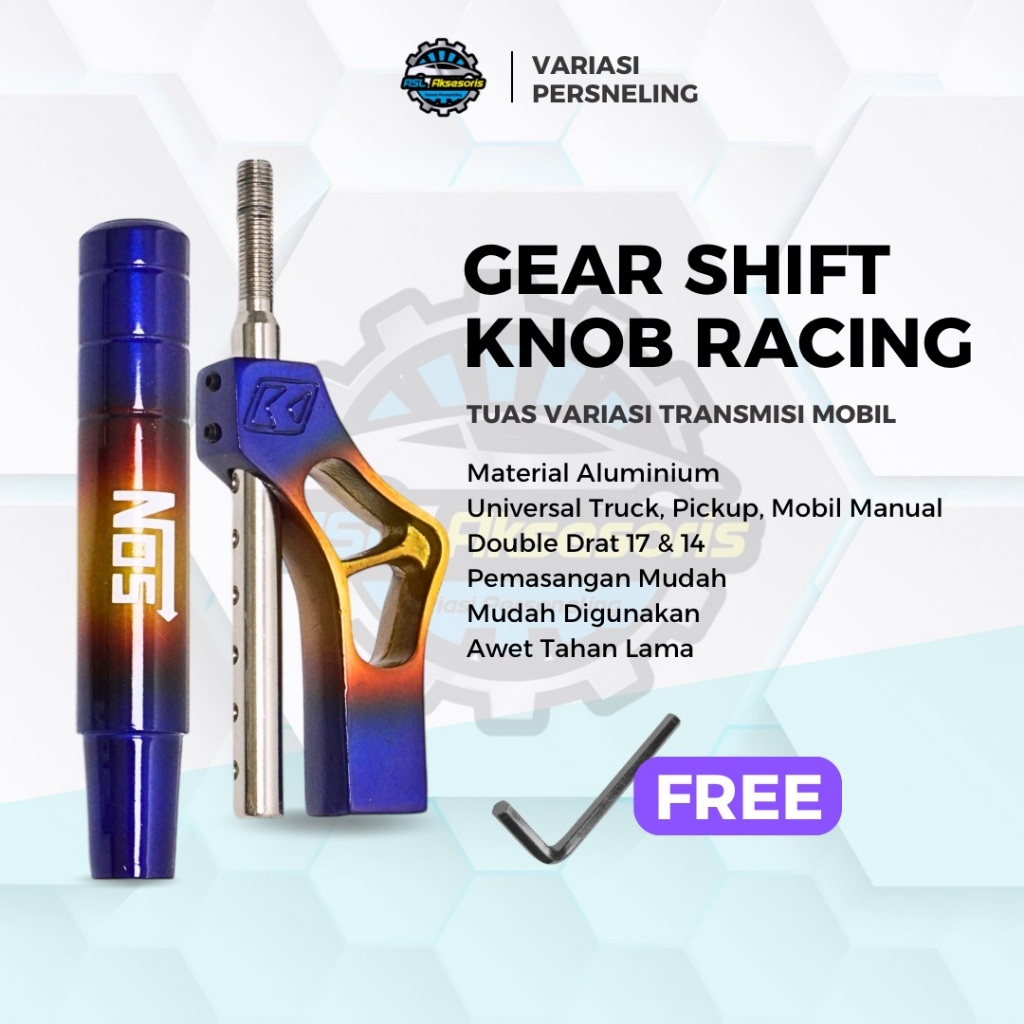 Car Shift Knob Extender Gear Lever Set Burn Tip lever Knob head + gear ...