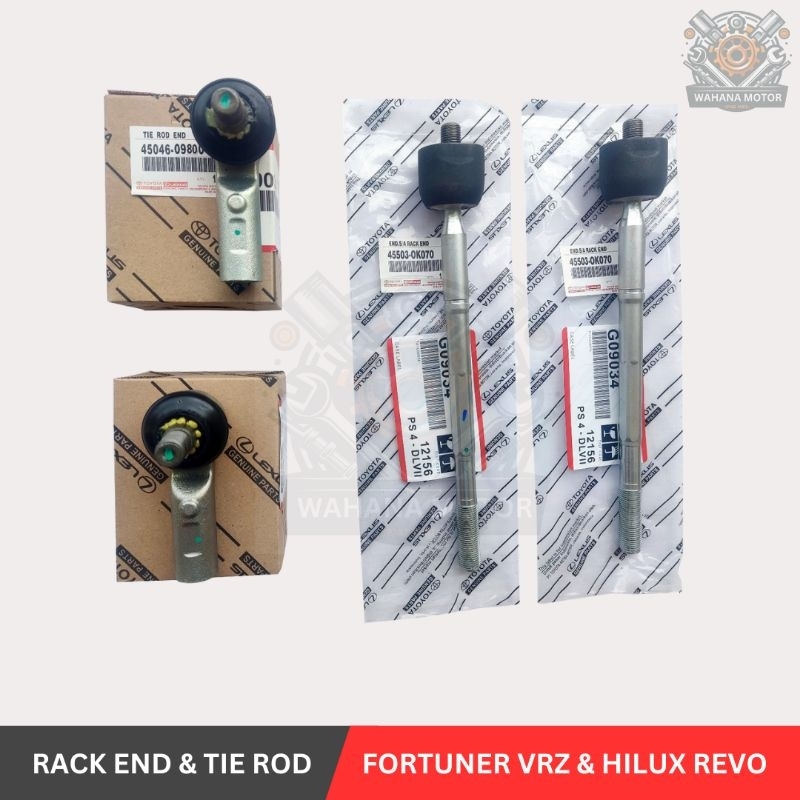 Rack End & Tie Rod Set Toyota Fortuner VRZ & Hilux Revo - 4 Pcs ...