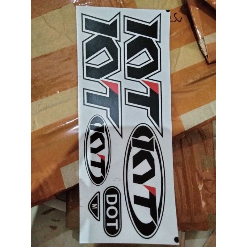 Kyt helmet logo sticker full set dot m KYT print cut box | Shopee Philippines
