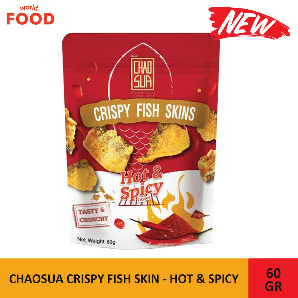 Chao CRISPY FISH SKIN HOT&SPICY FLAVOR 60GR | Shopee Philippines