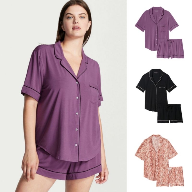 Victoria's Secret Modal Pajama Set | Women's Pajamas VS02 | Shopee ...
