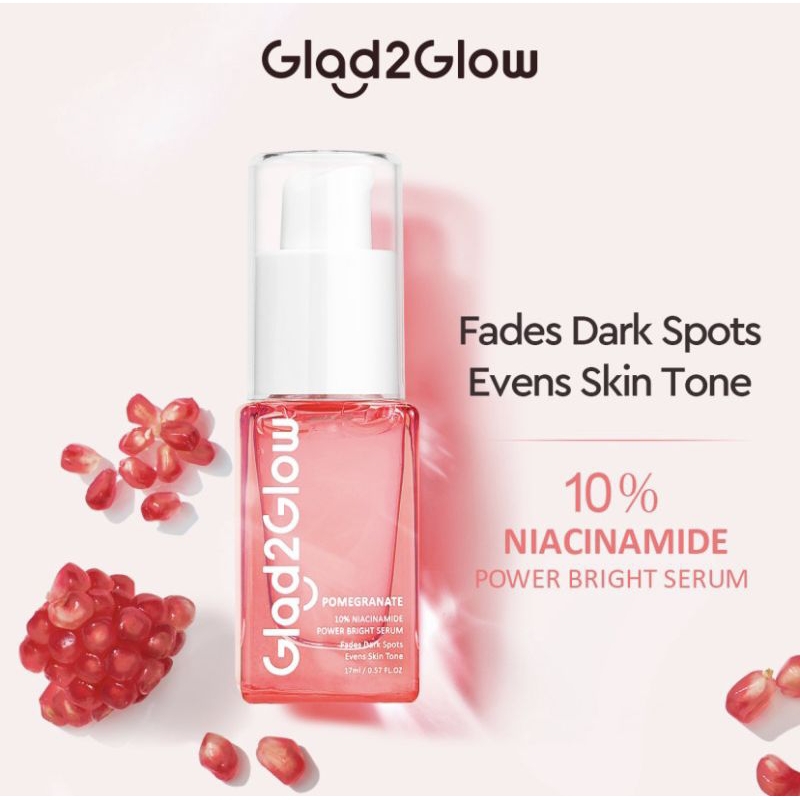 Glad2glow Serum Niacinamide Power Bright G2G Pomegranate Serum to ...
