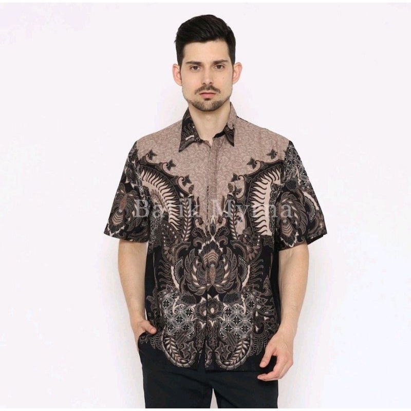 KEMEJA Tey-17 Men's Batik ASJ SA HRB026 Kenongo Short Tosca Shirt ...