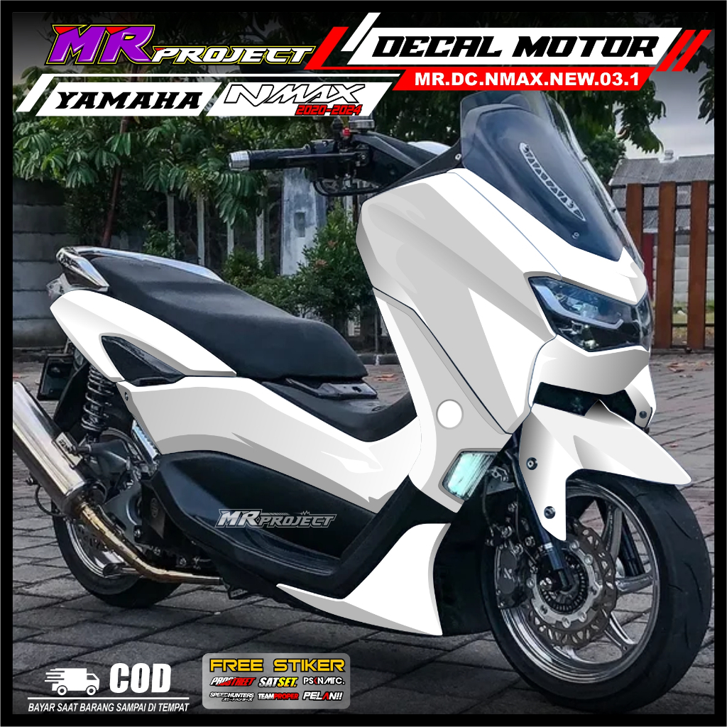 Yamaha NMAX NEW Sticker Decal - NEW NMAX Full Body Sticker 2020 2021 ...