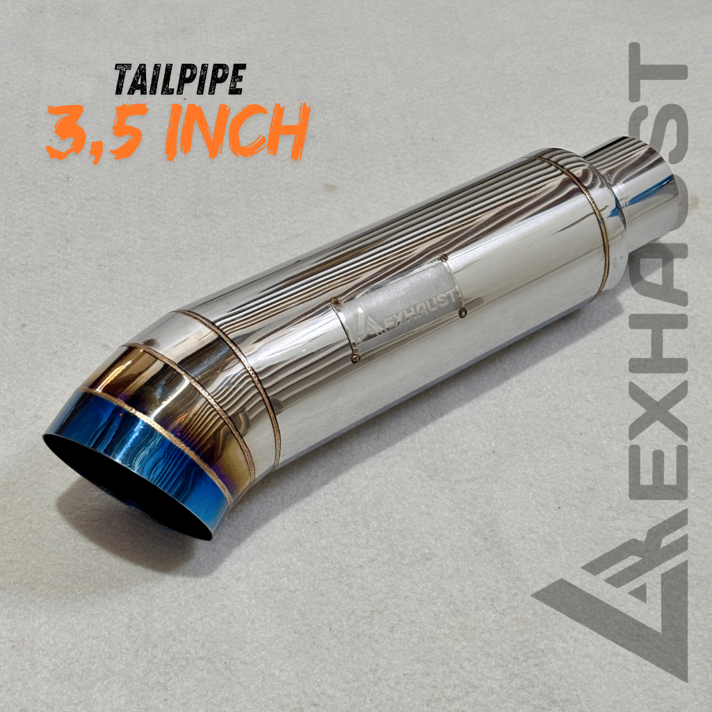 LK Exhaust Tailpipe 3.5 Inch full stainless filter in dry type | Shopee ...