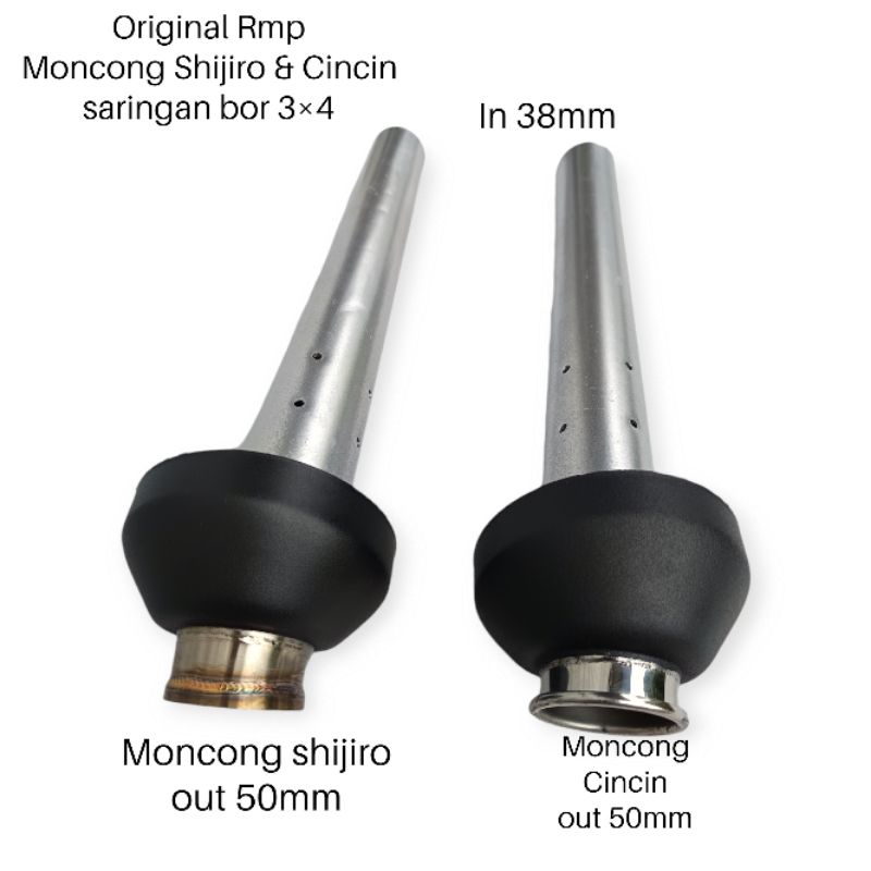 Shijiro Dop Muzzle & 50mm out Ring + Standard Racing Matic Exhaust ...