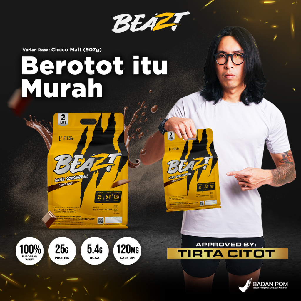 Fitlife Beazt Whey Concentrate 2 Lbs Beast Whey Protein | Shopee ...