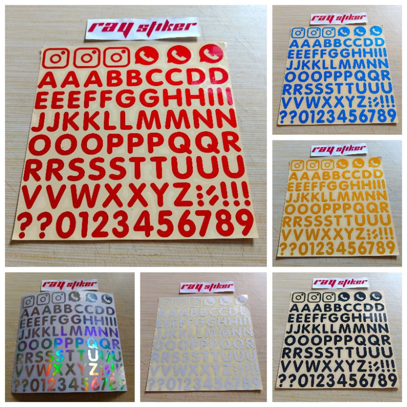 Alphabet LETTER CUTTING STICKER | Shopee Philippines