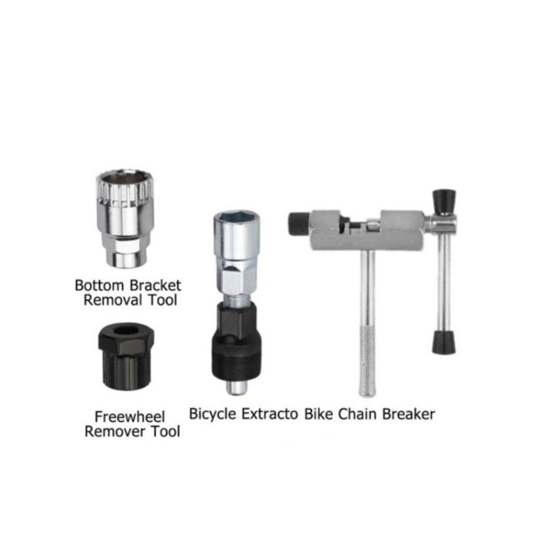 4 in 1 Bicycle Toolkit Repair Key Bottom Bracket Spocket Chain Socket ...