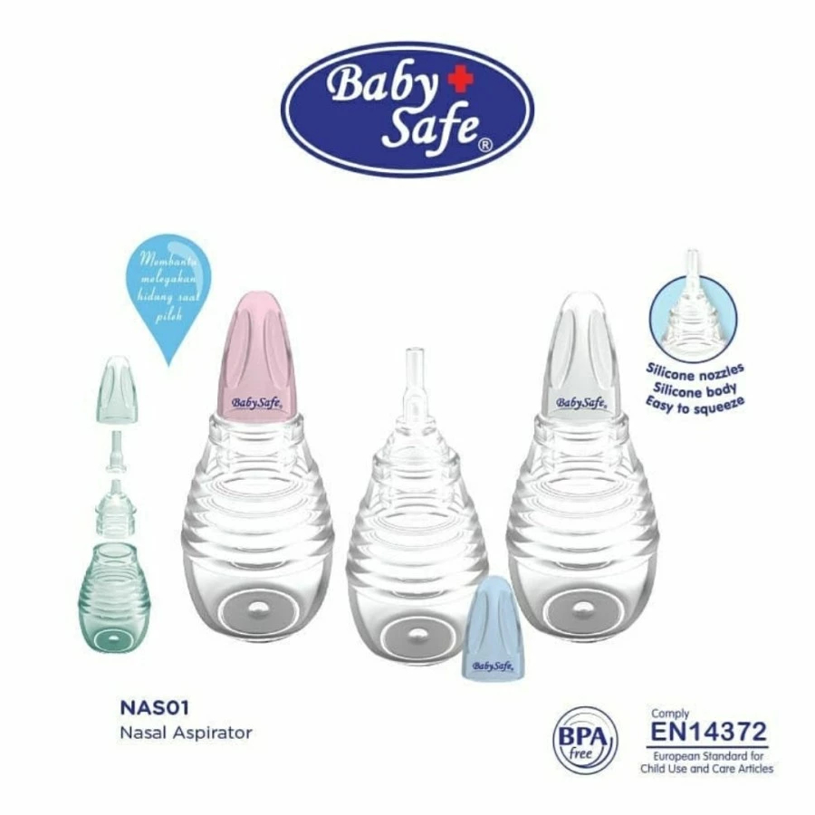 Baby safe NAS01 Silicon Nasal Aspirator / Snot Vacuum for Babies and ...
