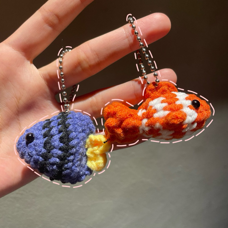 GANTUNGAN Nemo and Dori Keychain by Mowoli | Crochet Amigurumi Finding ...