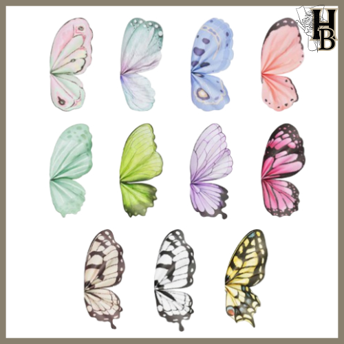 10 SET / 20 SHEETS Butterfly Wings Bouquet Paper Butterfly Wings KB56 ...