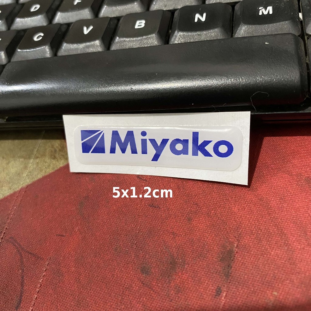 Miyako Resin Embossed Sticker Small 3D Lycal Sticker Logo Unit | Shopee ...
