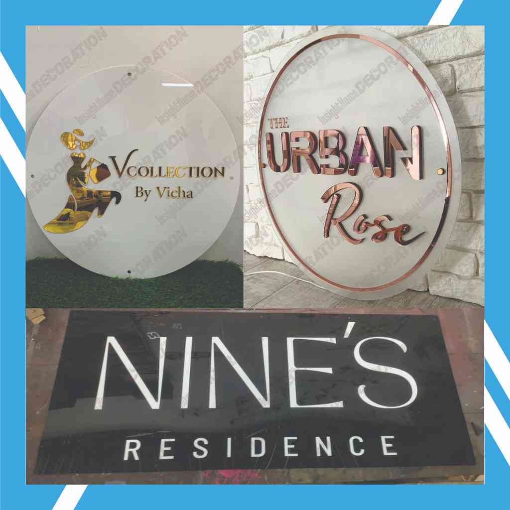 Custom Company Nameplate Shop Name Plate Acrylic Signage Logo | Shopee ...