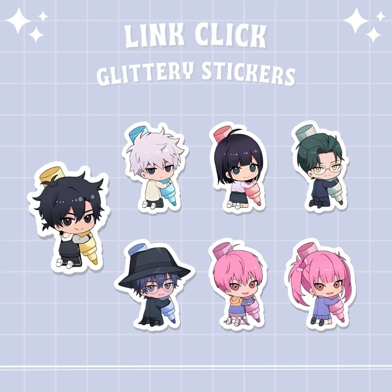 Glittery STICKER CLICK LINK | Chibi SHIGUANG DAIRY STICKERS | Glitter ...