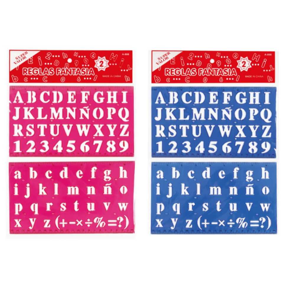 LARGE LETTER AND NUMBER MOLDING RULERS (1 set contains 2 pcs) | Shopee ...