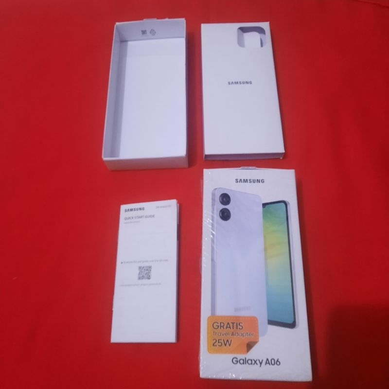 100% original samsung galaxy a06 box, complete turn signal, manual book ...