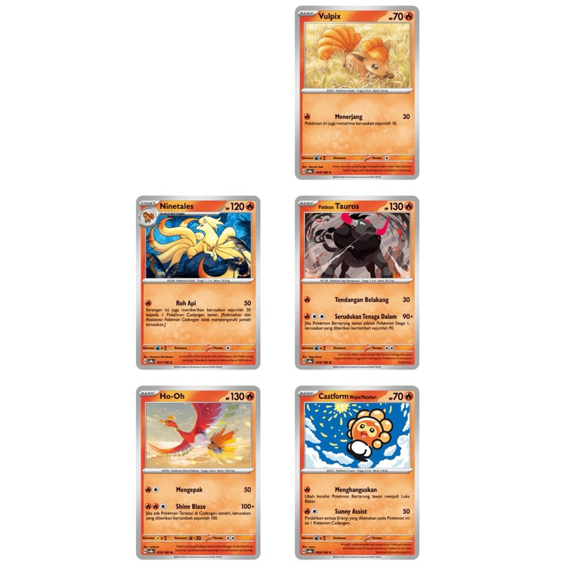 Fire Type Pokemon Cards - Pokemon Booster Pack Flash Constellation ...