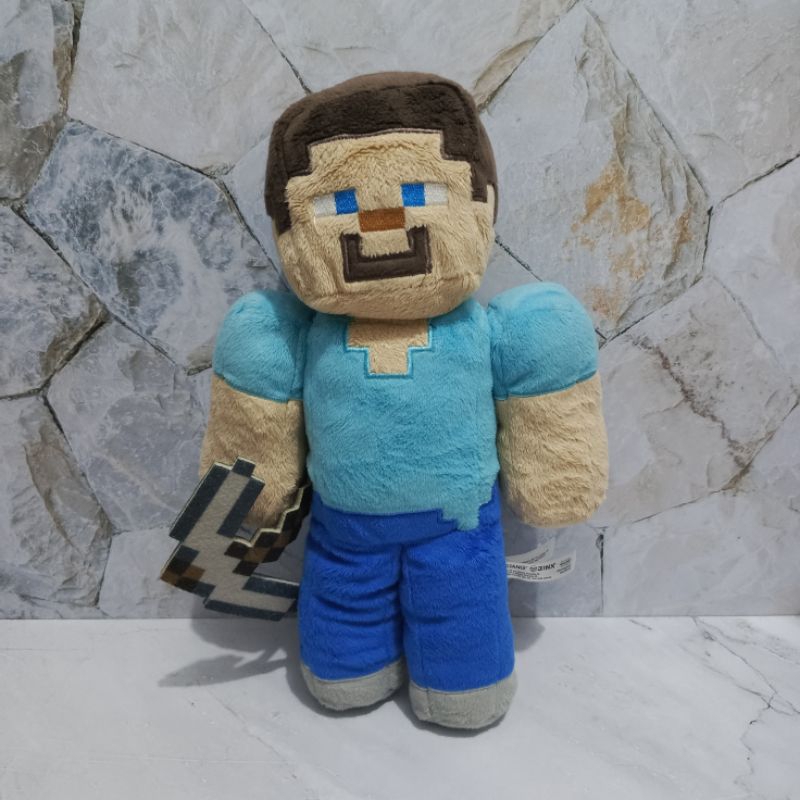 Original Karaktee Steve Minecraft Doll | Shopee Philippines