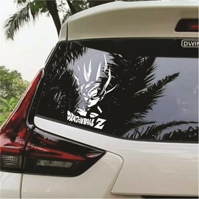 Cutting CAR STICKER GOKU SUPER SAIYAN CAR WINDSHIELD STICKER DRAGON ...
